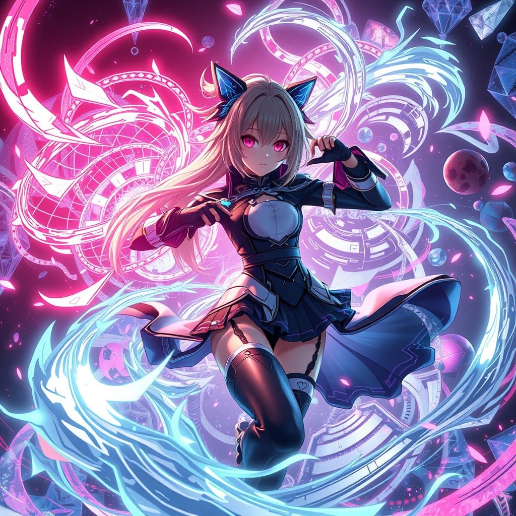 Yuno gasai. Anime. - Dramatic Anime Art of Yuno Gasai in Swi...