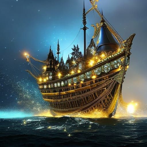 fancy ship - AI Generated Artwork - NightCafe Creator