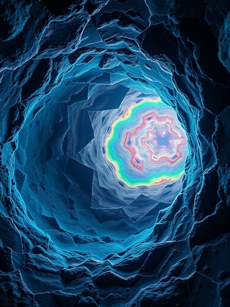 Crazed Bioiridescent Nucleated Microvoids Lavaconic Crackle Crazing in ...