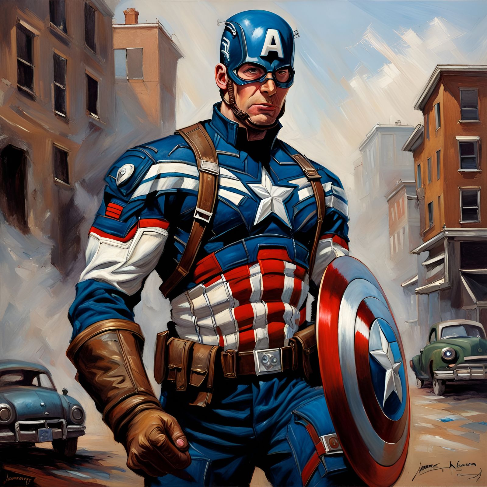 Captain america - AI Generated Artwork - NightCafe Creator