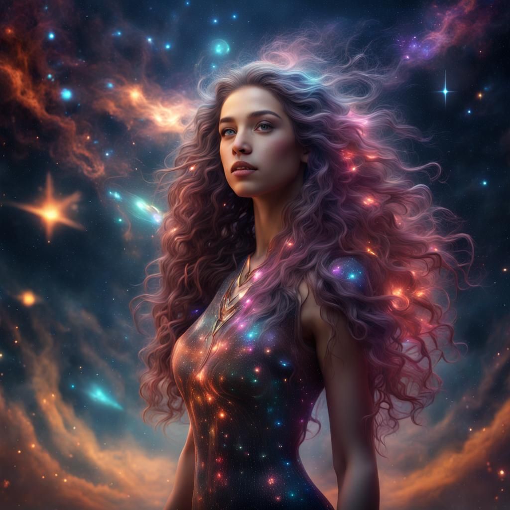 Space girl - AI Generated Artwork - NightCafe Creator