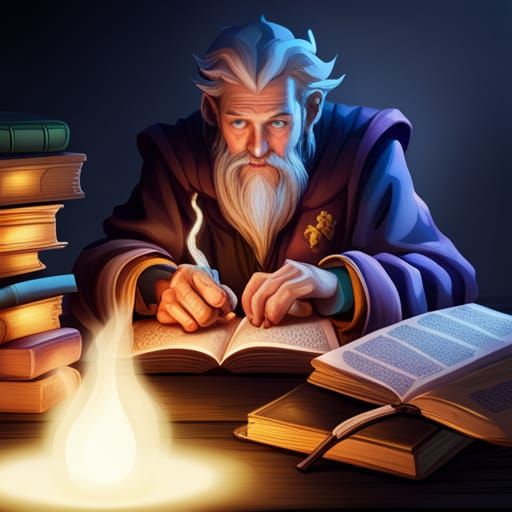 Wizard Studies - AI Generated Artwork - NightCafe Creator