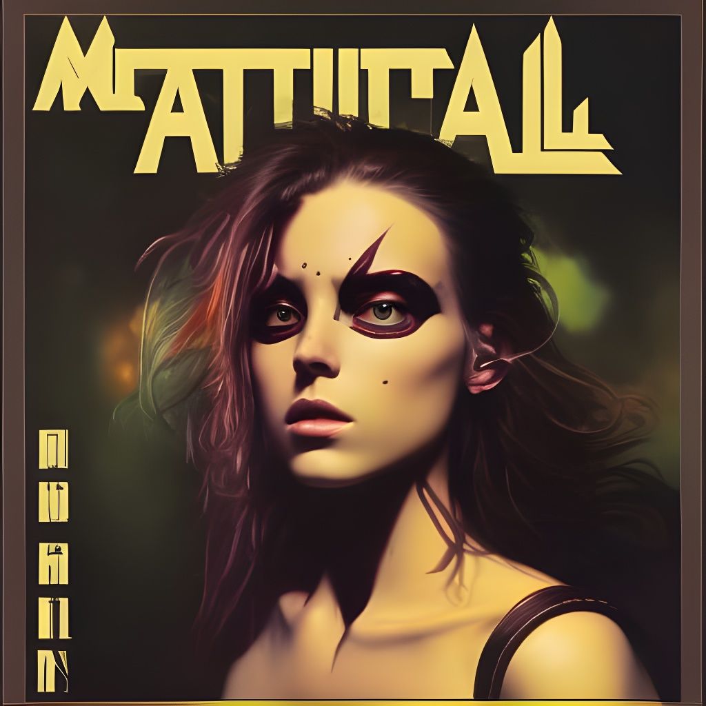 80's heavy metal album cover - AI Generated Artwork - NightCafe Creator