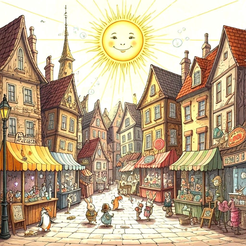 Doodle world - Daily challenge #758 - NightCafe Creator