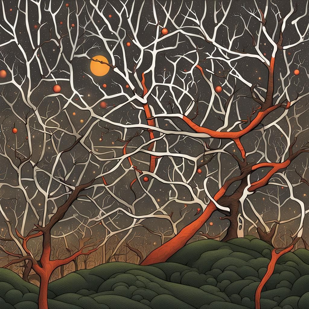 Abstract Tree - AI Generated Artwork - NightCafe Creator