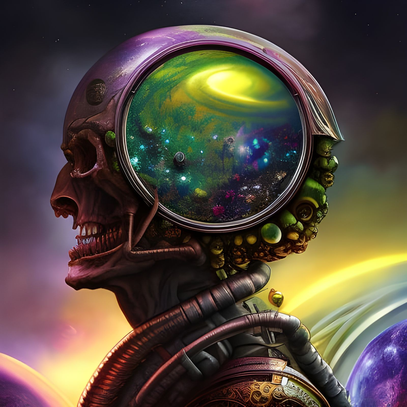 Alien Skull - AI Generated Artwork - NightCafe Creator