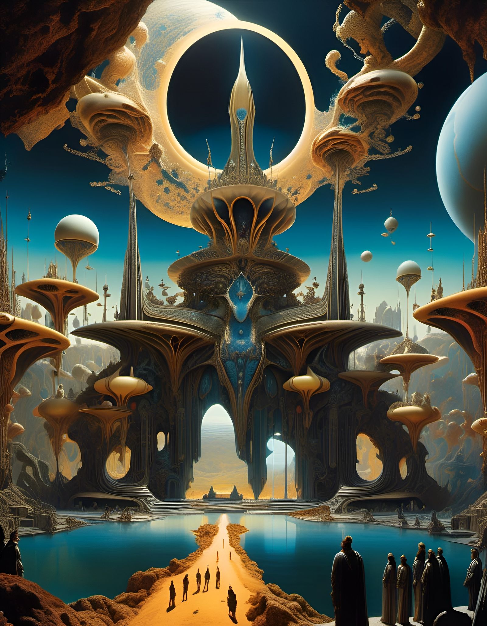 Spaceport Alpha Centauri - AI Generated Artwork - NightCafe Creator