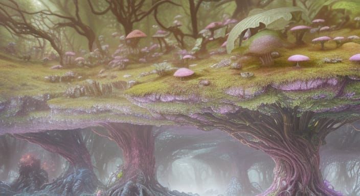 Speculative Evolution Diorama in Hyper-Realistic D... - AI Art