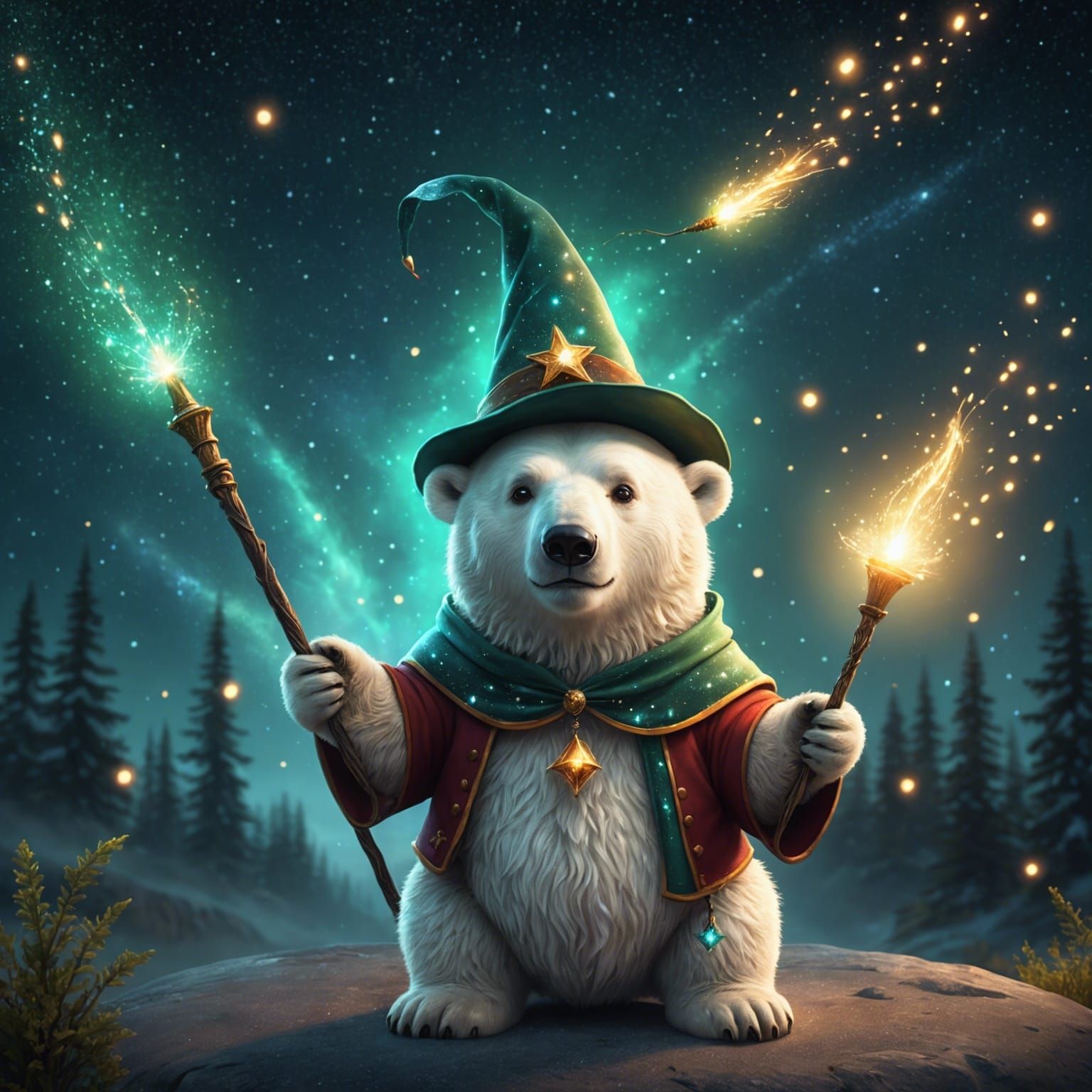 Wizard Bear - AI Generated Artwork - NightCafe Creator