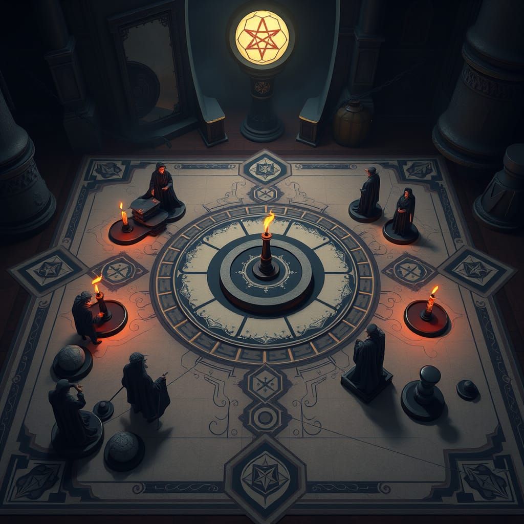 occult ritual board game - Witchpunk Board Game of Isolation