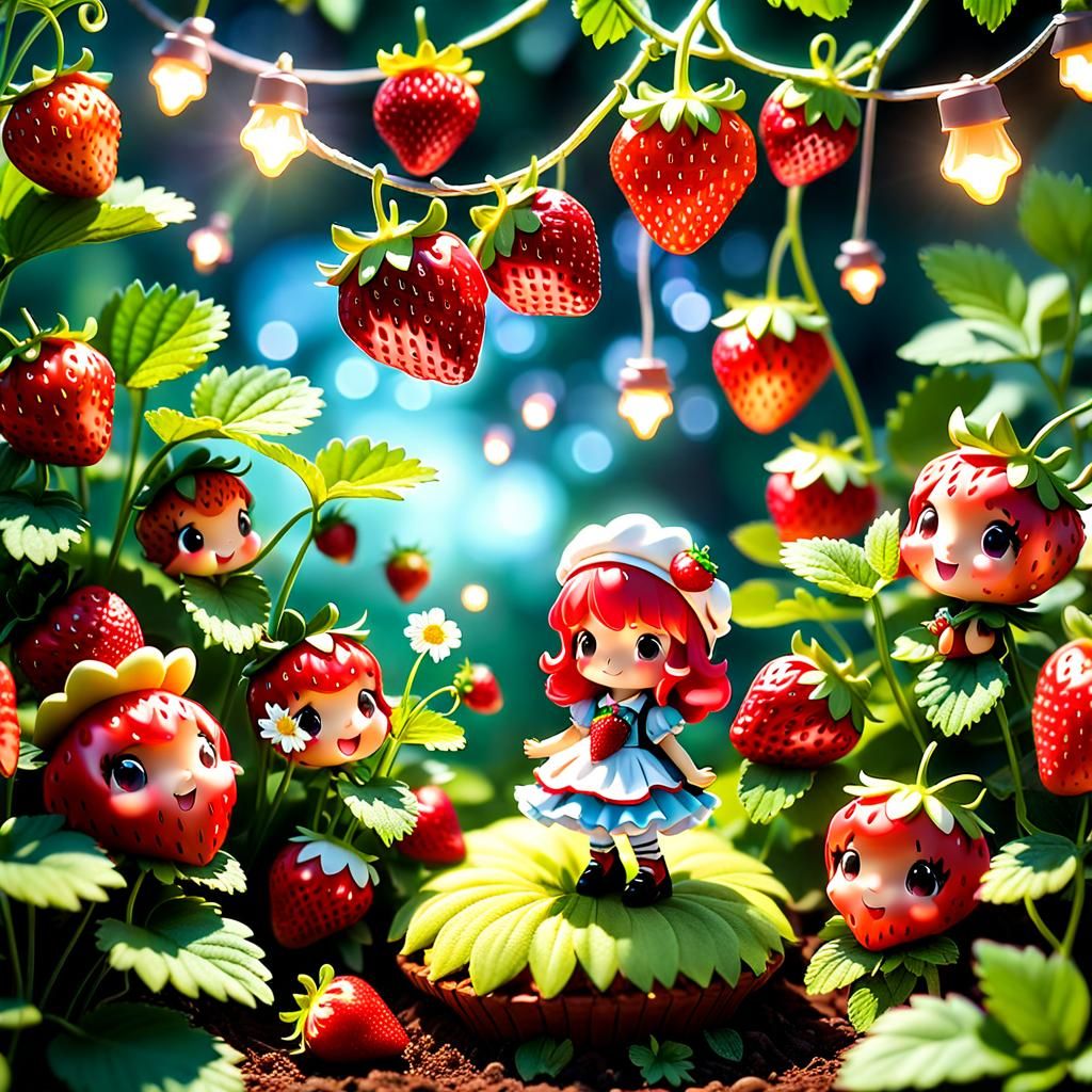 Strawberry Shortcake - AI Generated Artwork - NightCafe Creator