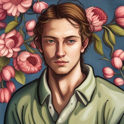 male personification of spring - AI Generated Artwork - NightCafe Creator