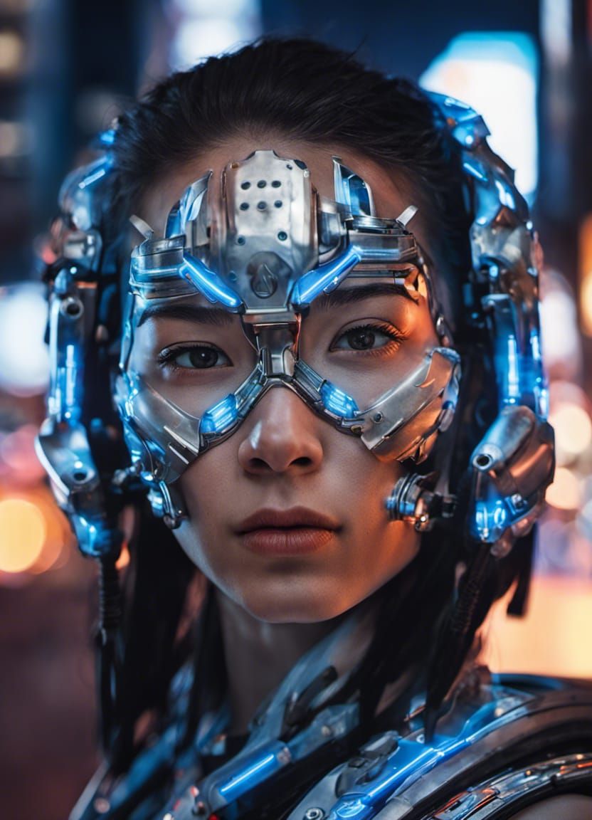 Cyborg Series: Samurai - AI Generated Artwork - NightCafe Creator