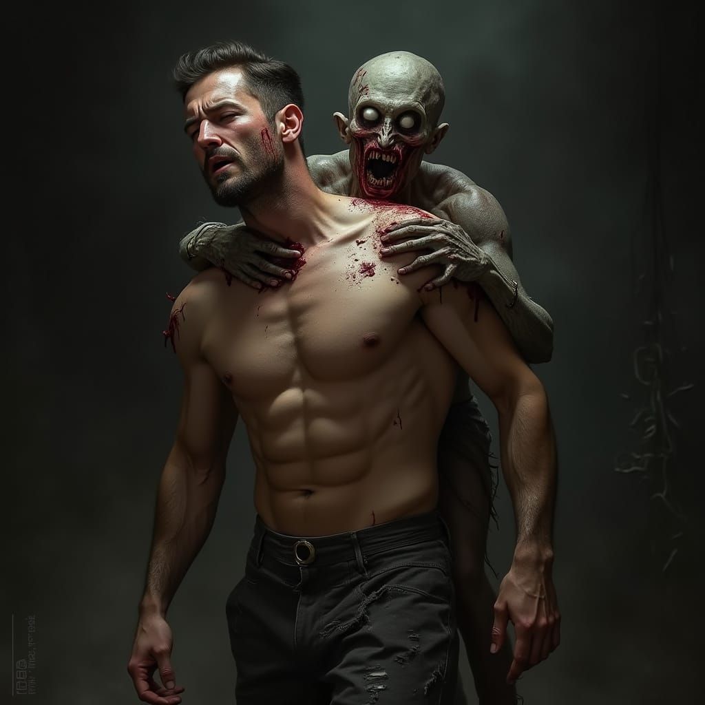 Paradox - Zombie Attack: Muscular Man in Agony