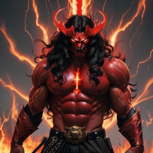The Big Red Demon Kane - AI Generated Artwork - NightCafe Creator