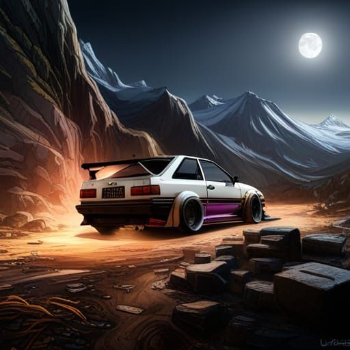 toyota AE86 - AI Generated Artwork - NightCafe Creator