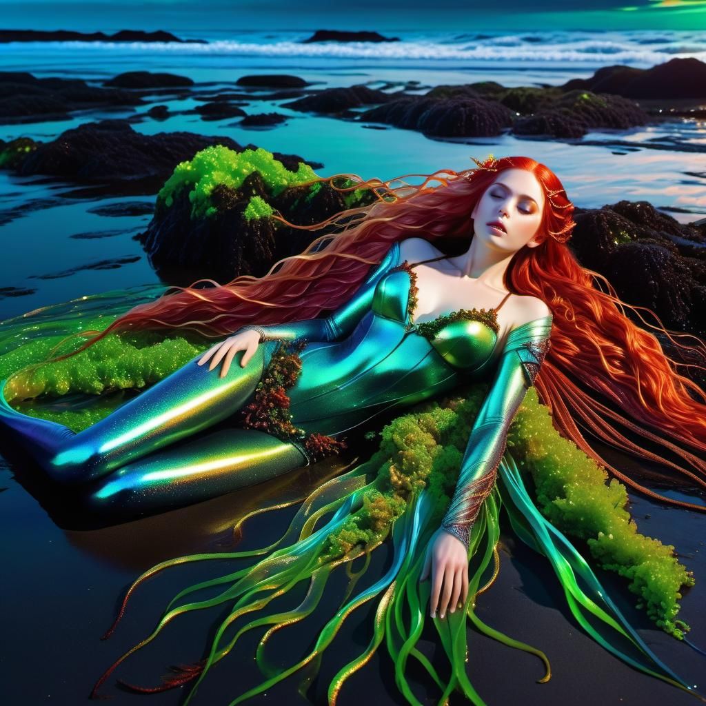 Sea Elf Washed Ashore - AI Generated Artwork - NightCafe Creator