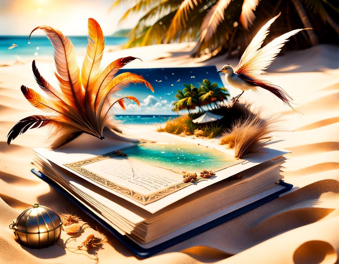 Postcard Summer Holidays - AI Generated Artwork - NightCafe Creator