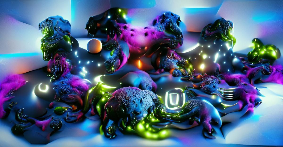 universe eater (multi universe eater-2) Unreal Engine cool colors Art ...