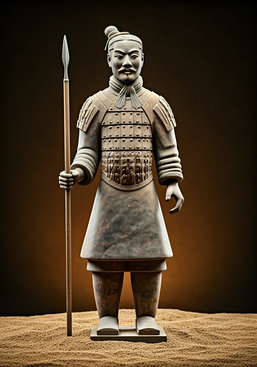 A soldier from the Terracotta Army.