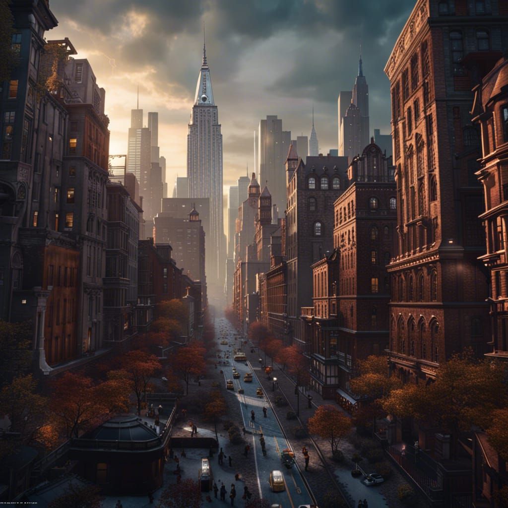 New York in a hundred years - AI Generated Artwork - NightCafe Creator
