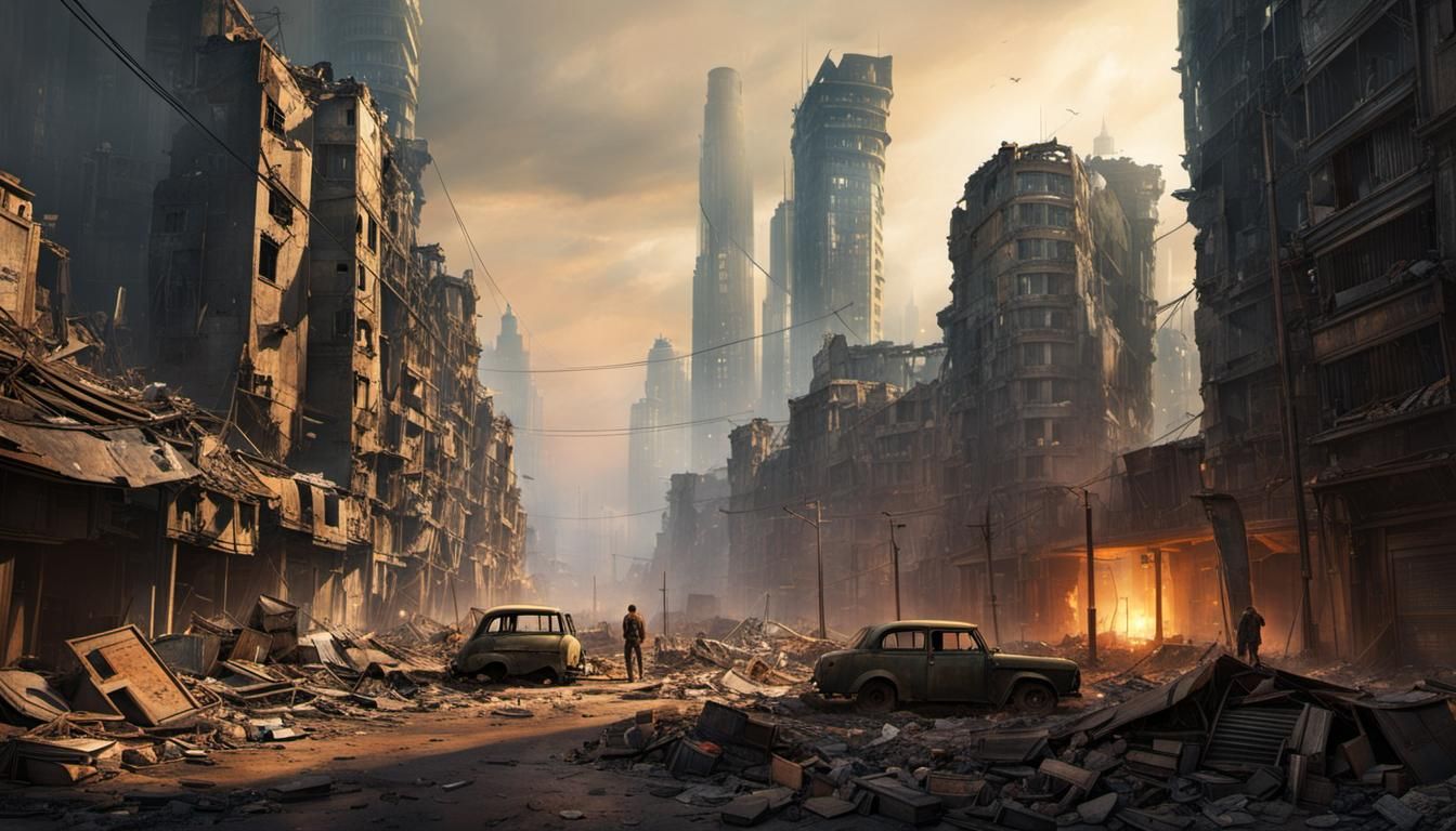 Dystopian World - AI Generated Artwork - NightCafe Creator