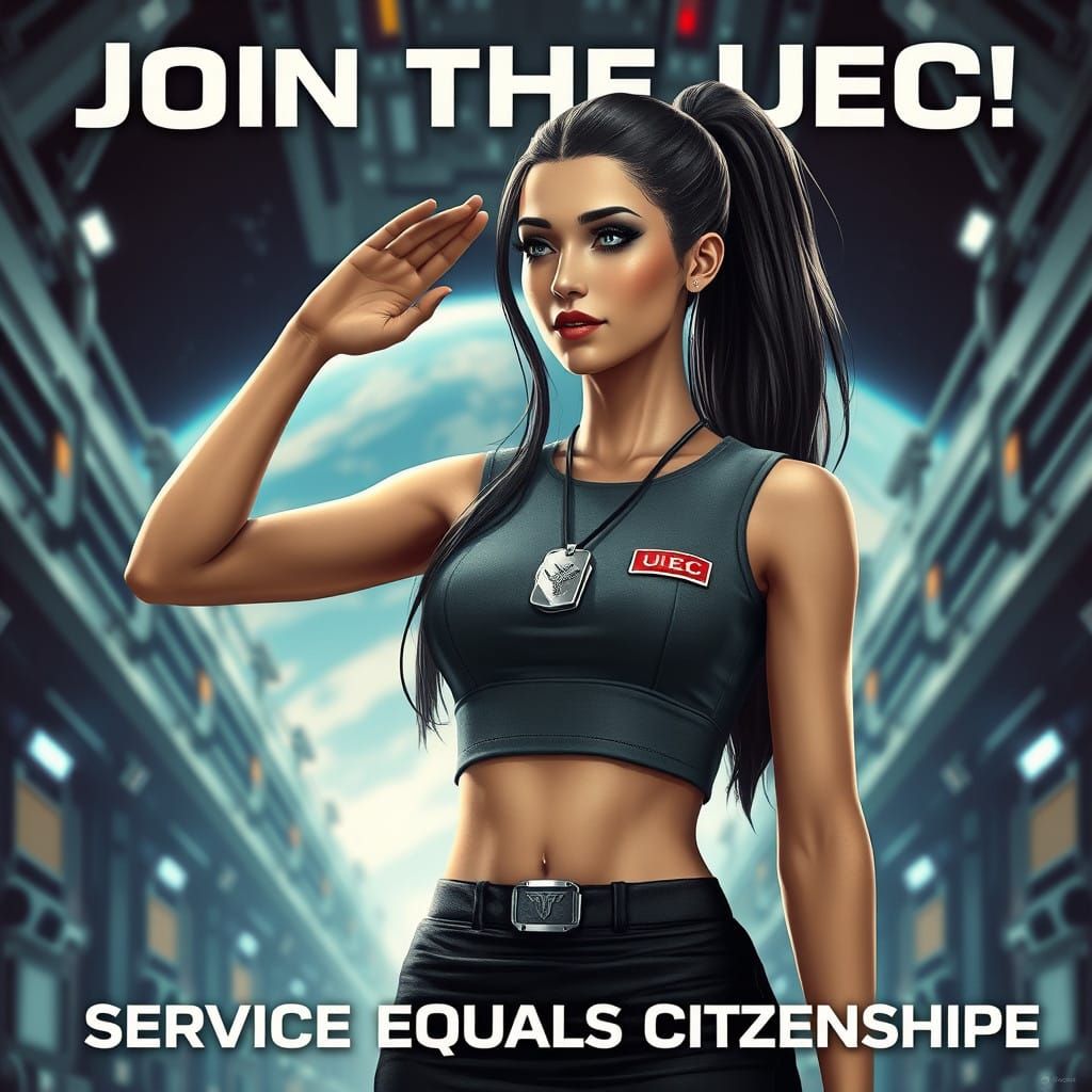 UEC Recruitment Poster (18) - Elegant UEC Military Poster in...