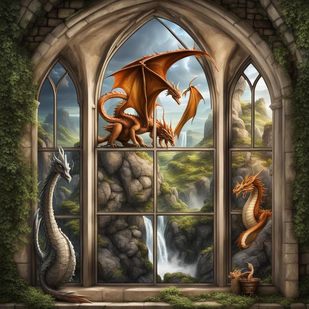 Fantasy and Dragons - AI Generated Artwork - NightCafe Creator