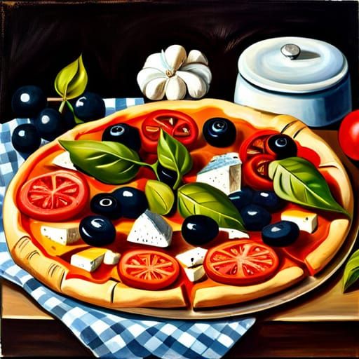 Pizza by Raffael - AI Generated Artwork - NightCafe Creator