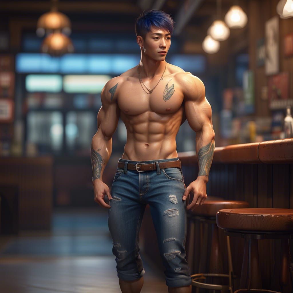 Korean hunk - AI Generated Artwork - NightCafe Creator