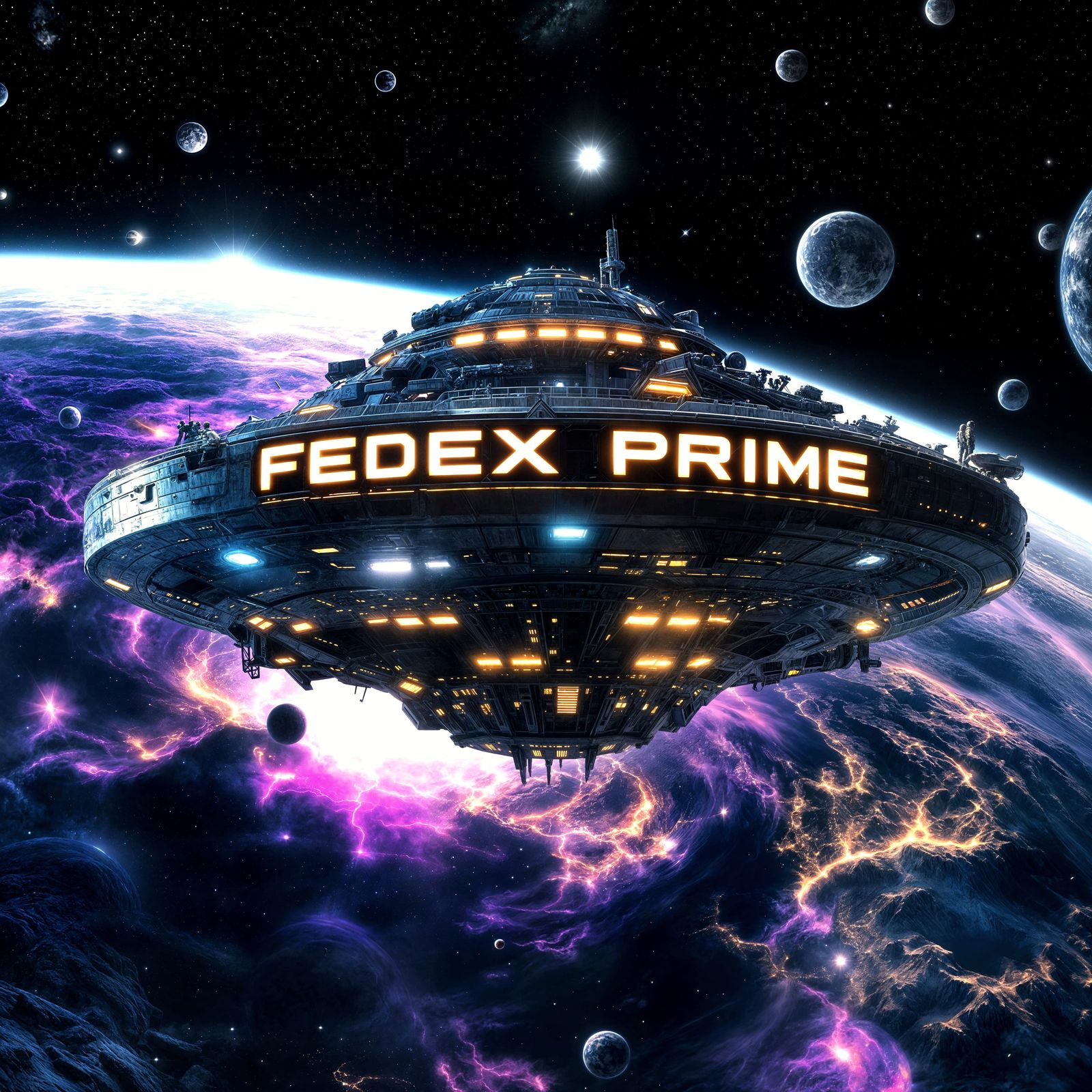 when FEDEX buys out Amazon Prime - Colossal Star Base in Spa...