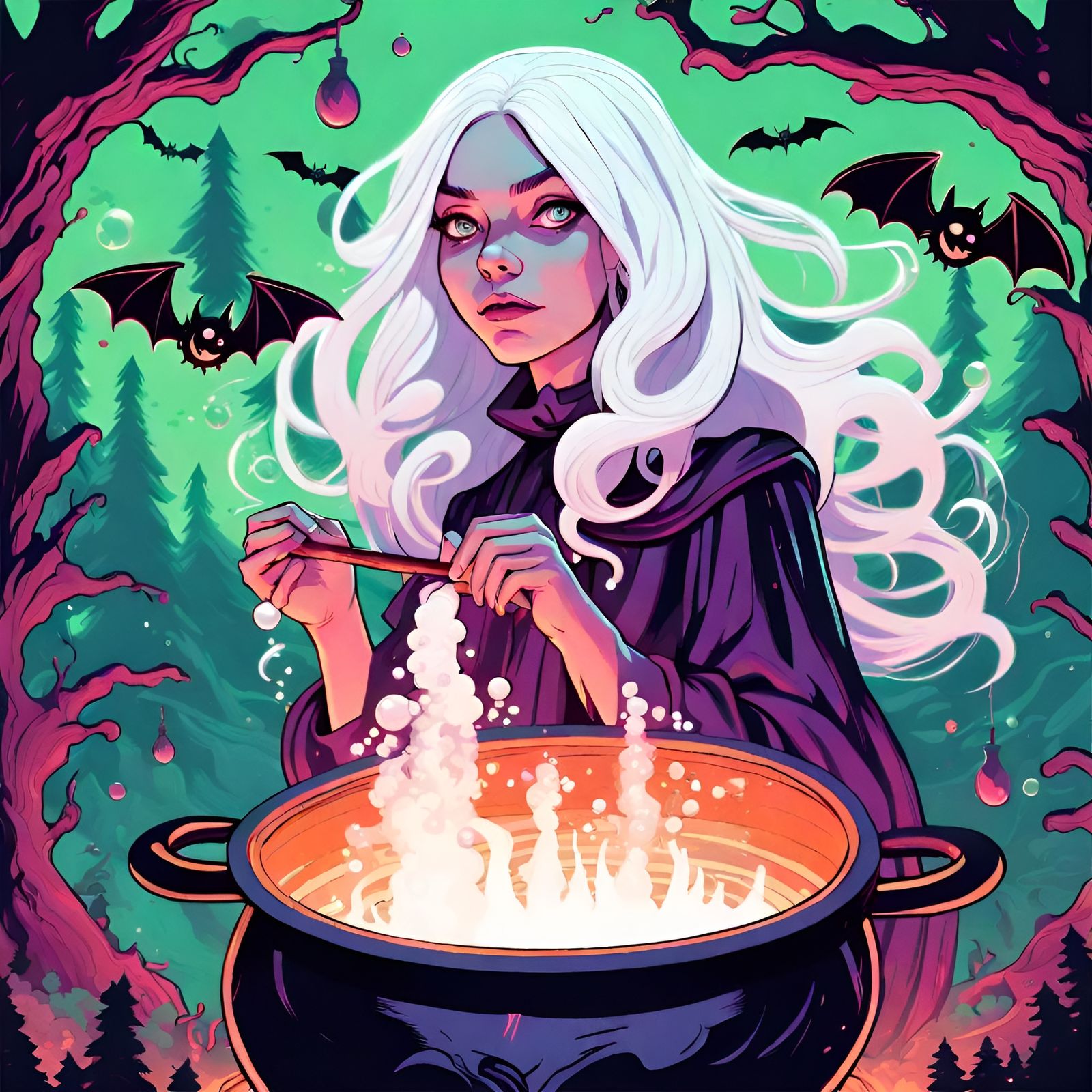 Bibbly Bubbly Boo! - AI Generated Artwork - NightCafe Creator