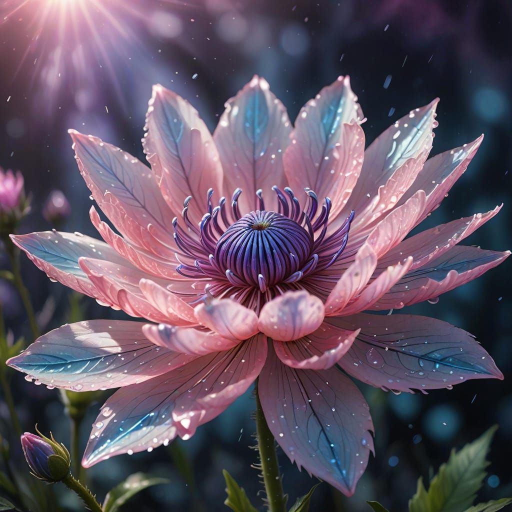 Fantasy Flower - Whispering Watercolor Fantasy Bloom