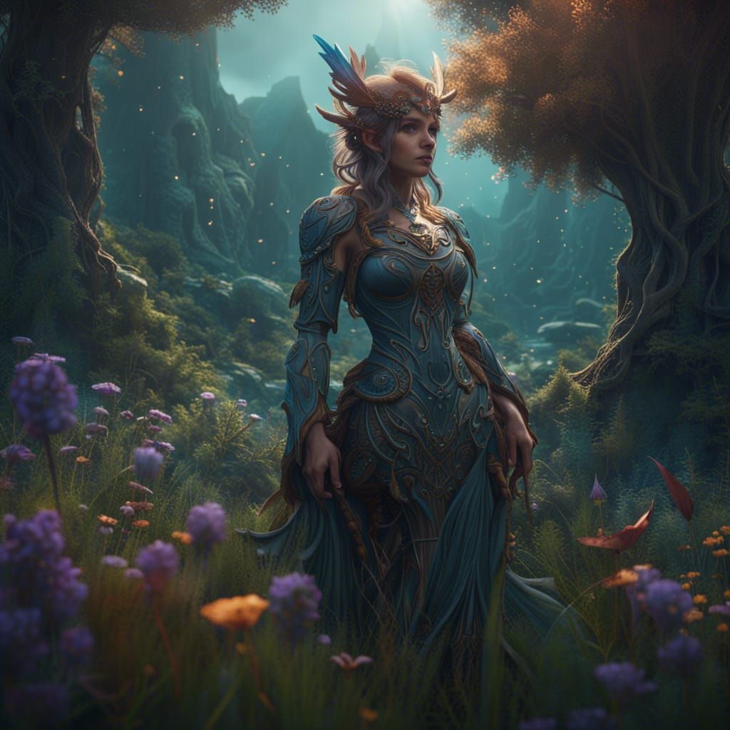 Leimoniads (meadows nymph) - AI Generated Artwork - NightCafe Creator