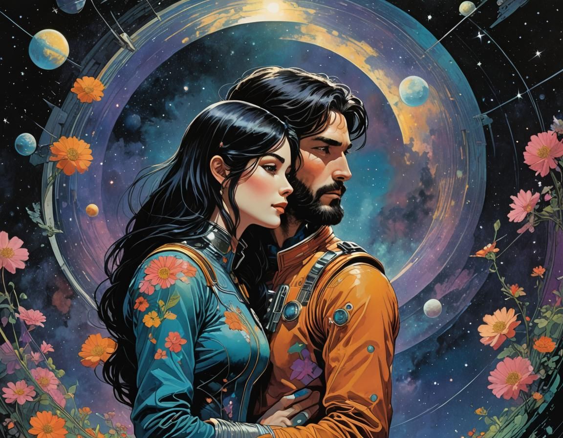 Looking the space in the eyes - AI Generated Artwork - NightCafe Creator