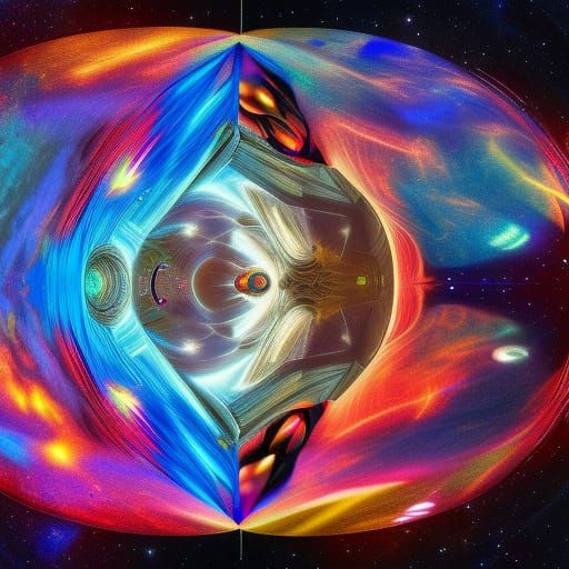 War of the multiverse. 8k resolution holographic astral cosmic ...