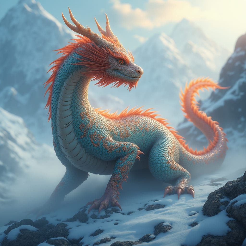 A dragon born in Tibet - Mystical Tibetan Dragon Born in Him...