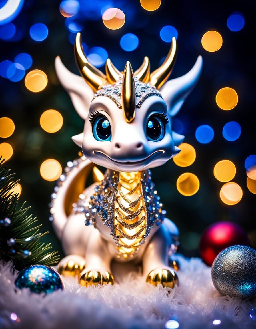 Christmas 🎄 Dragon - AI Generated Artwork - NightCafe Creator