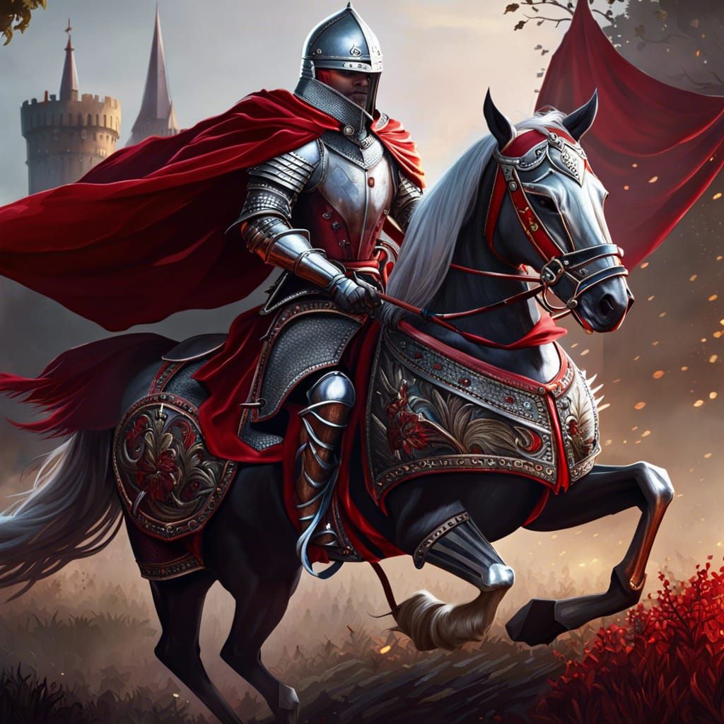 Red Knight - AI Generated Artwork - NightCafe Creator