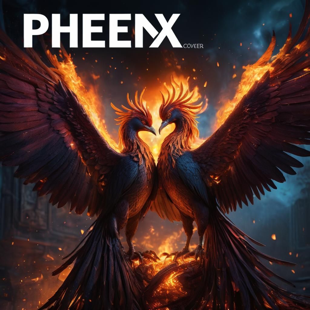 Phoenix Cover. - AI Generated Artwork - NightCafe Creator
