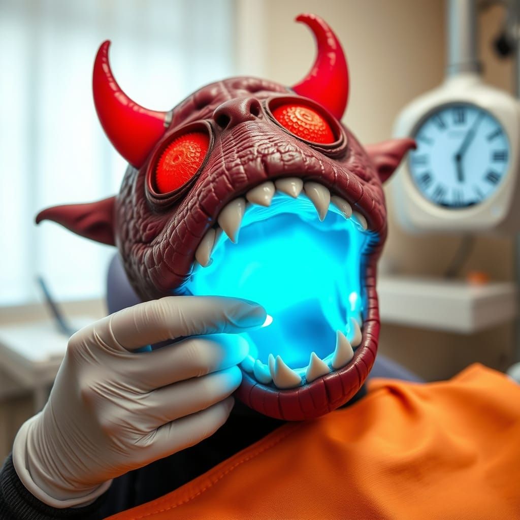 Open Wide! - Vampire at the Dentist with Toothache