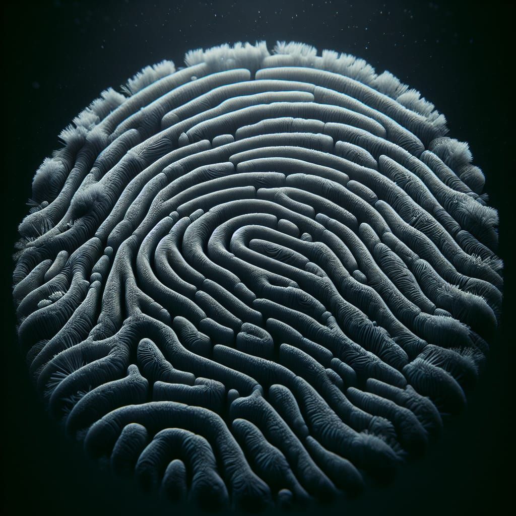 3D Fingerprint under a microscope - AI Generated Artwork - NightCafe ...