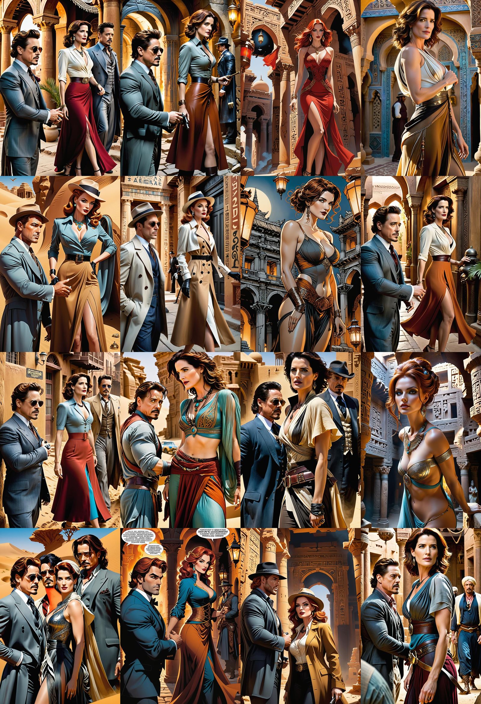 THE EASTERN GATE - Epic Comic Book Cover Art: Ancient Temple...