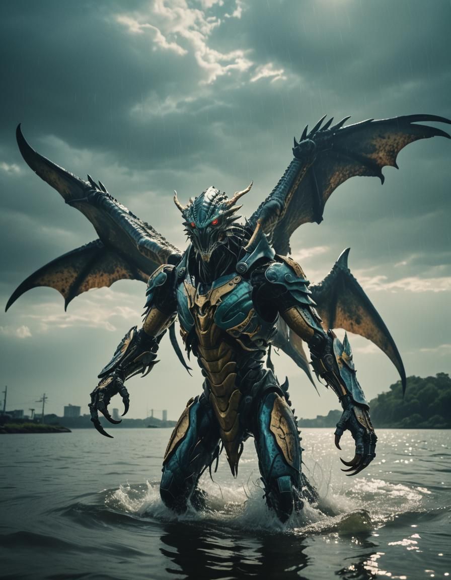 Aquatic Cyber Beast - AI Generated Artwork - NightCafe Creator