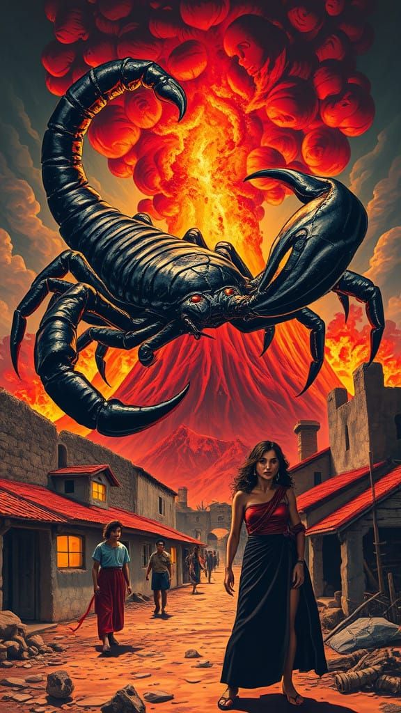 Giant scorpions attack a Mexican village