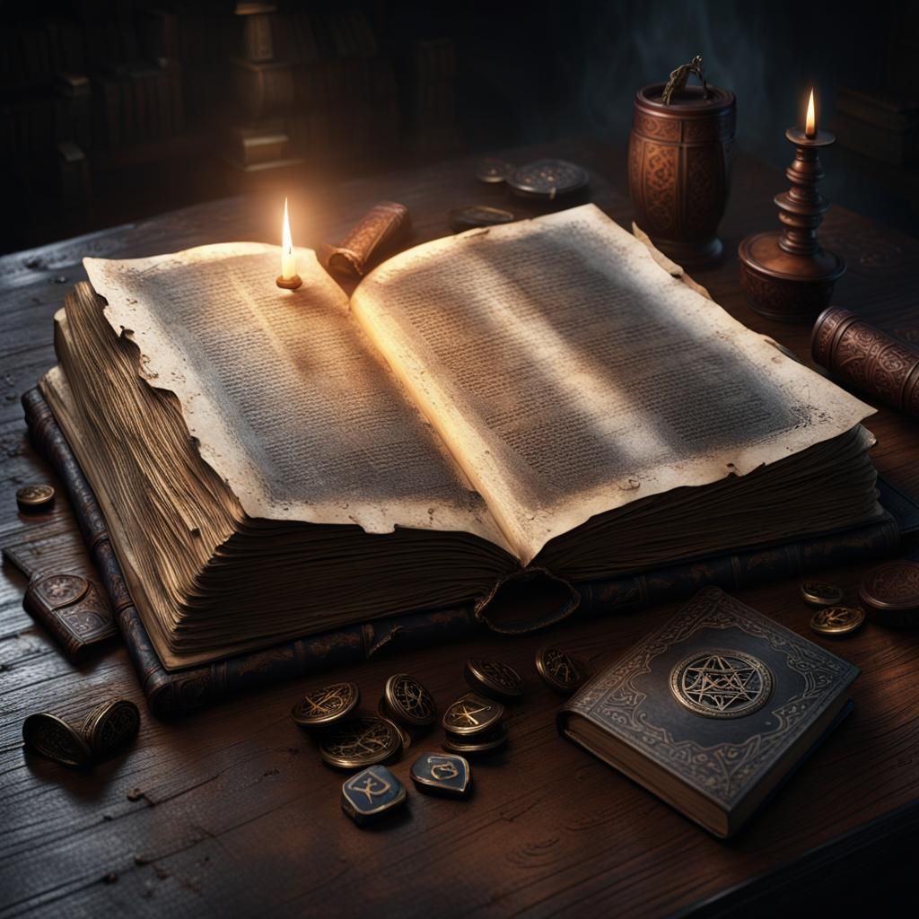 Spellbook - AI Generated Artwork - NightCafe Creator