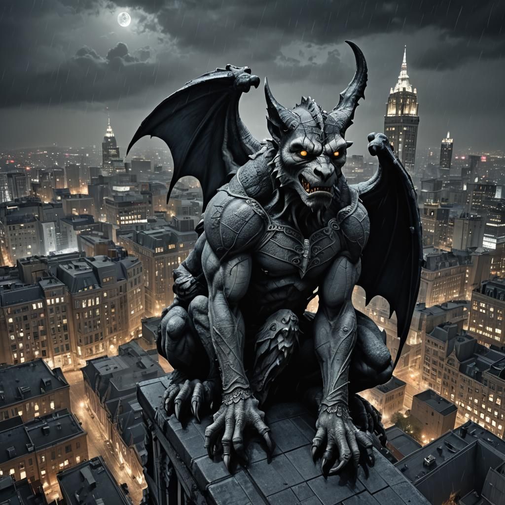 Gargoyle Statue - AI Generated Artwork - NightCafe Creator