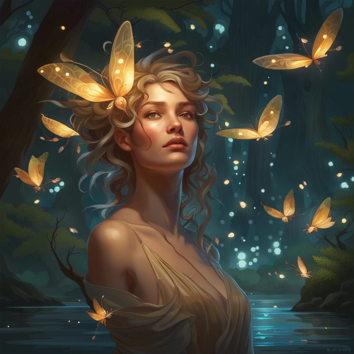 Meliads (ash trees nymph) - AI Generated Artwork - NightCafe Creator