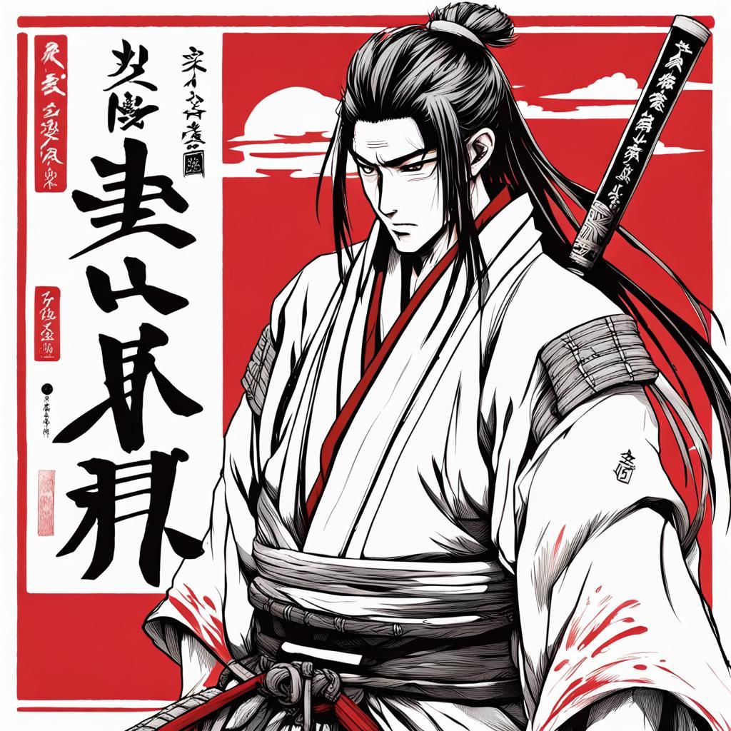 samurai clothes,, katana}; : r/nightcafe