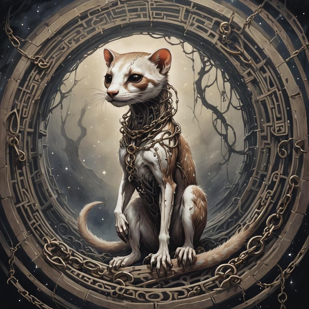 Chained mythology beast - AI Generated Artwork - NightCafe Creator